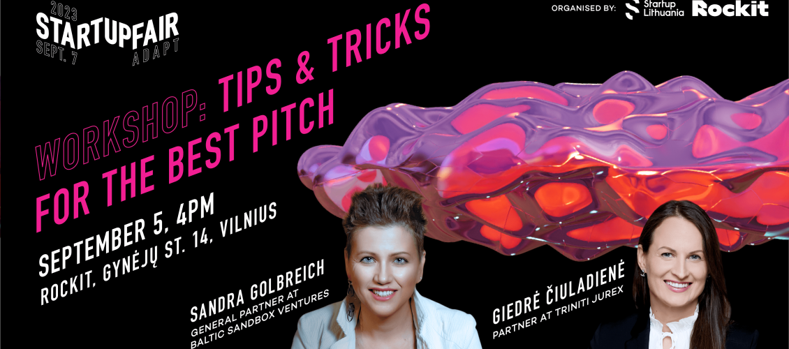 Workshop: Tips & Tricks for the Best Pitch - Startup Lithuania